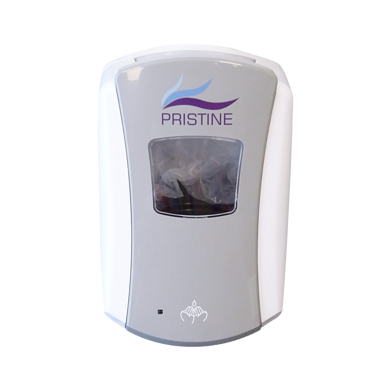 Pristine Berøringsfri såpedispenser, LTX plast grå/hvit - 700 ml ...