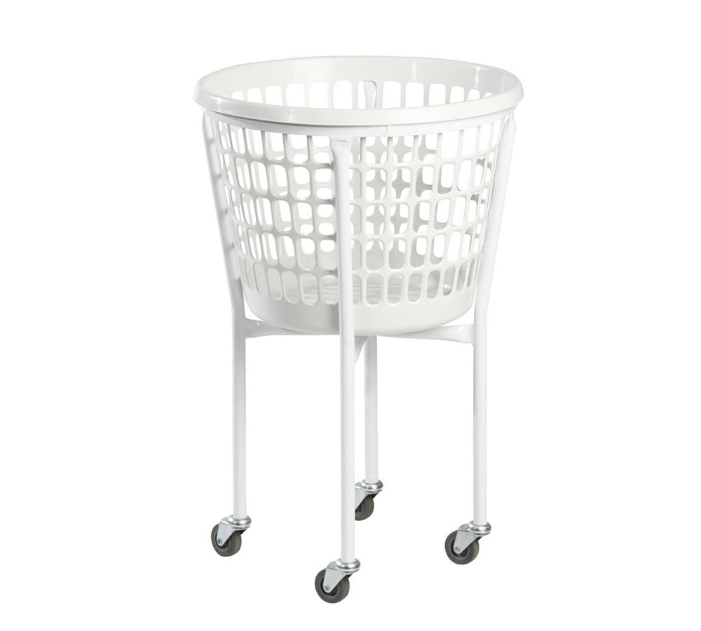 Rund tralle med vasketøy kurv - Vaskevogner - NOWAS AS