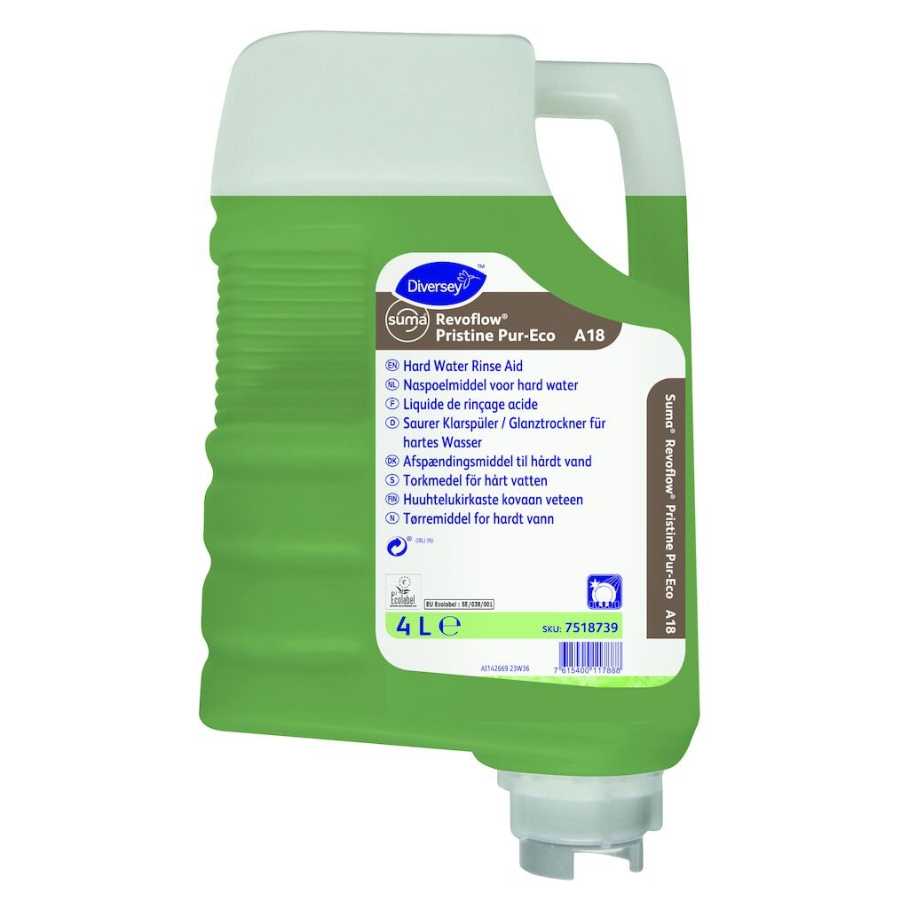 RevoFlow Pristine Pur­-Eco A18 afspænding 4 ltr - Oppvask - NOWAS AS